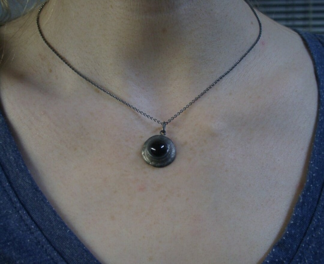 Raven Eye Necklace - Sterling Silver - Etsy