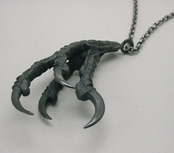 Raven Claw Pendant Sterling Silver without Chain - Etsy