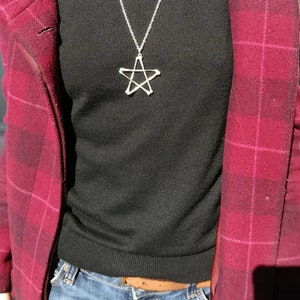 Bird Bone Pentagram Pendant Sterling Silver - Etsy