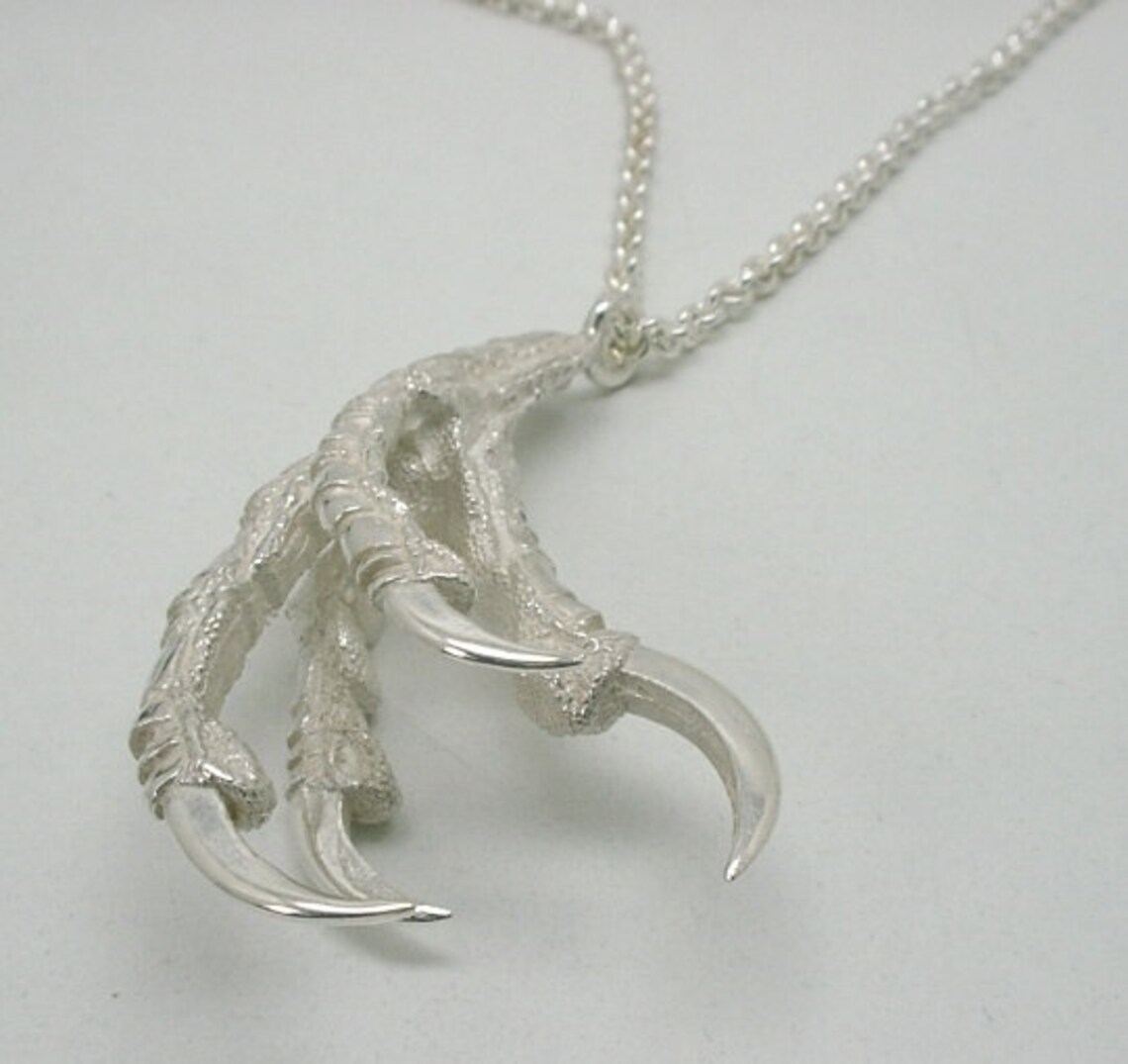 Raven Claw Pendant Sterling Silver without Chain - Etsy