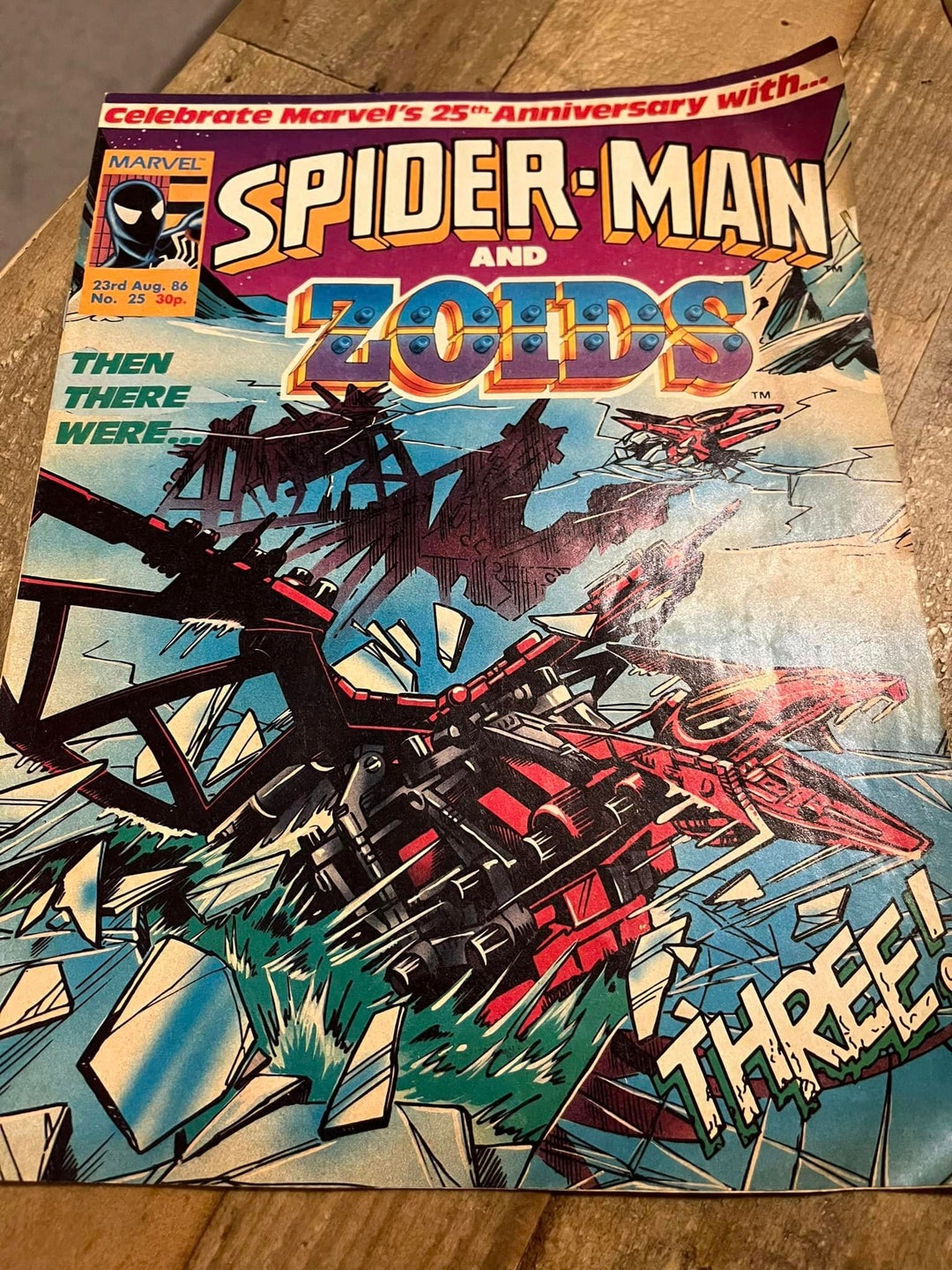 Spiderman & Zoids Marvel's 25th Anniversary August 1986. No25 - Etsy