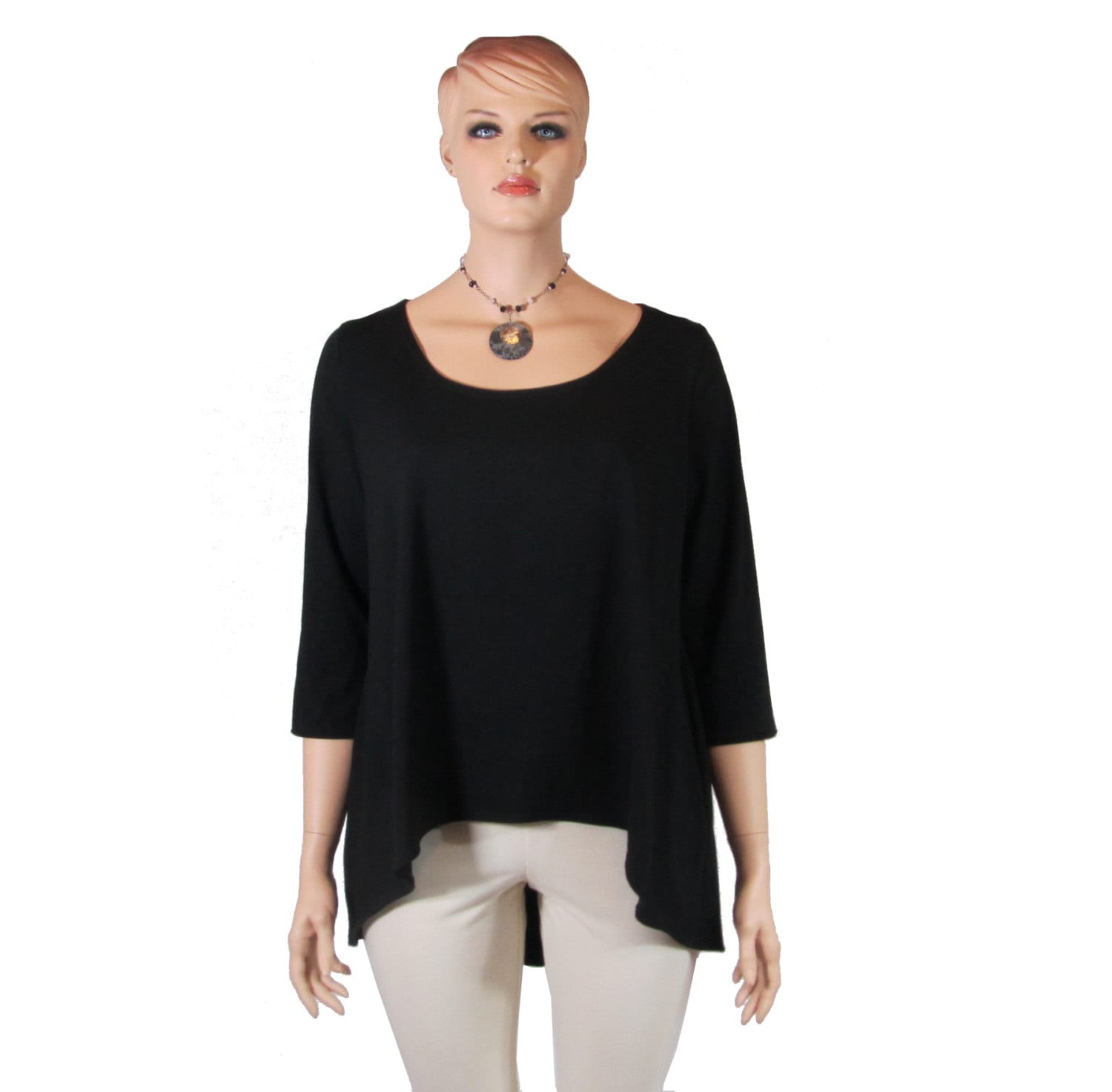 Womens Tunic Asymmetrical Hi Low Shirt-Custom Sleeve | Etsy