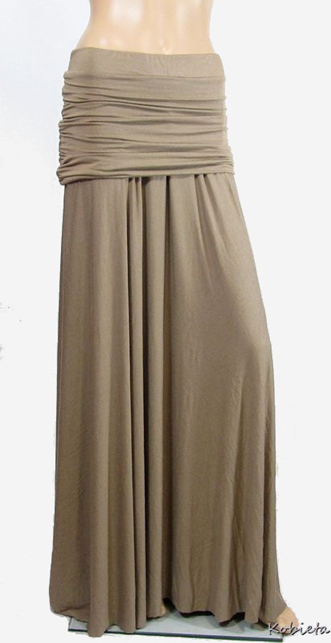 Plus Size Maxi Skirt-ruched Hip-womens Long Skirt-hand Dyed - Etsy