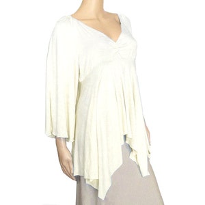 Plus Size Draping Tunic-long Shirt,asymmetrical,empire Waist-hand Dyed ...