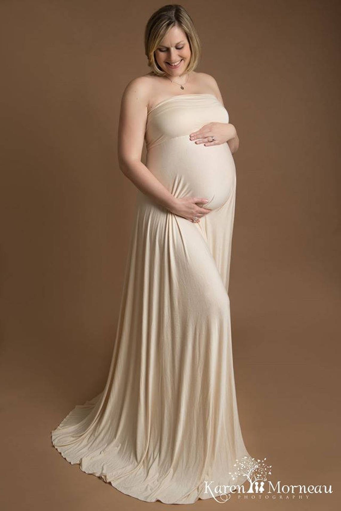 Plus Size Maternity Maxi Photography Dress-Casual Wedding in | Etsy