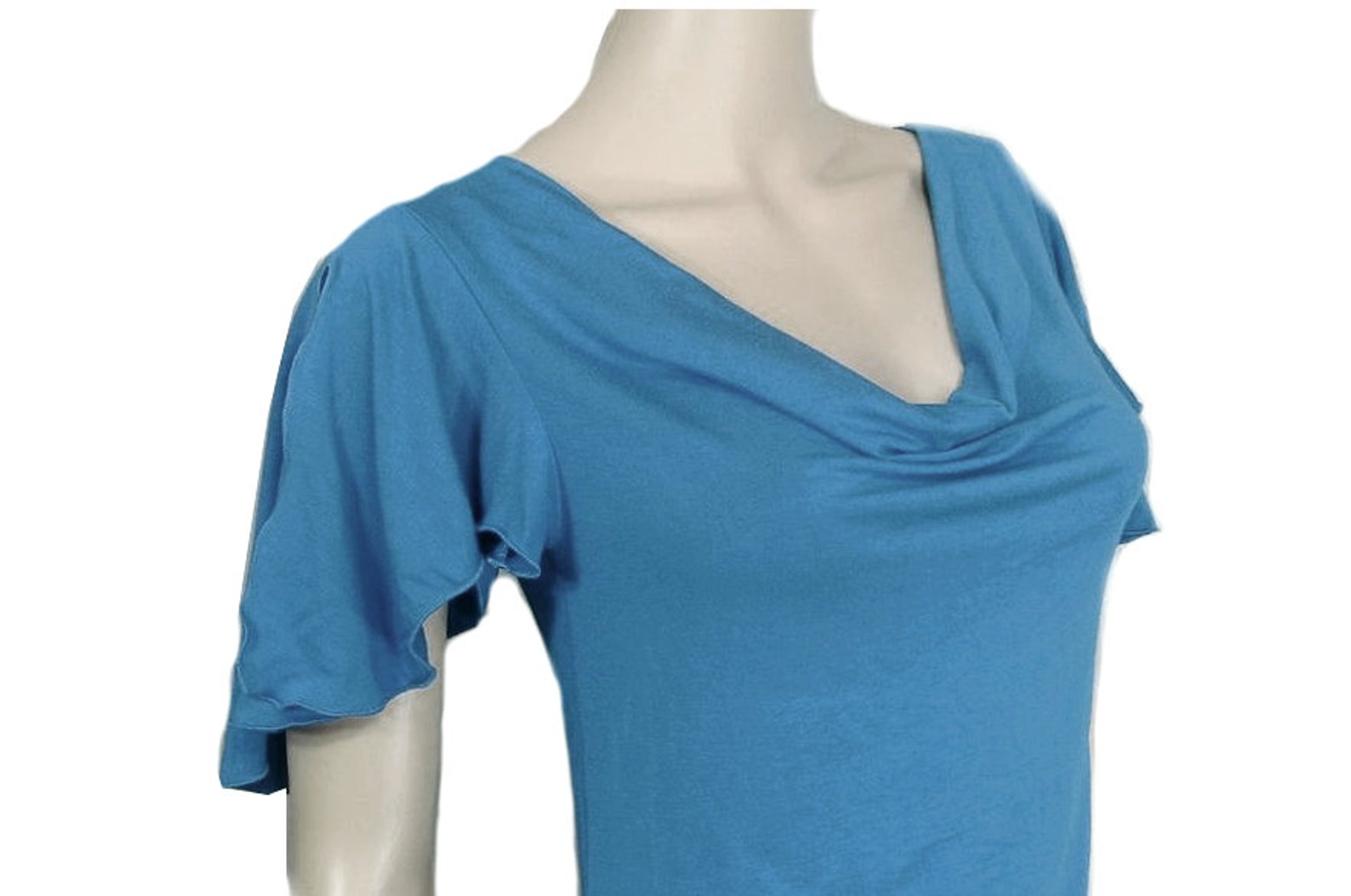 Plus Size Womens Drape Neck Shirt-cowl Neck-hand Dyed - Etsy