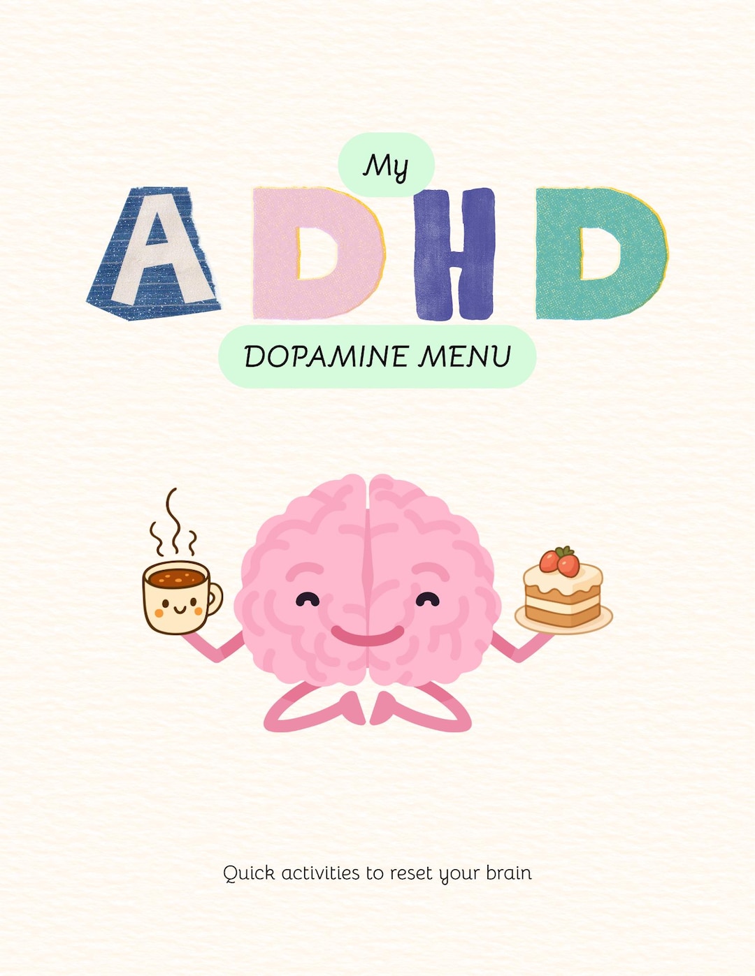 ADHD Dopamine Menu PDF | Cute Neurodivergent Planner for Executive ...