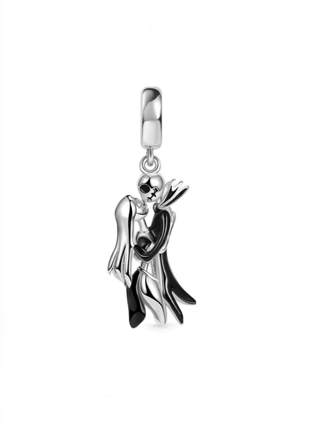 Sterling Silver Jack and Sally Skeleton Dangle Charm: Tim Burtons the ...