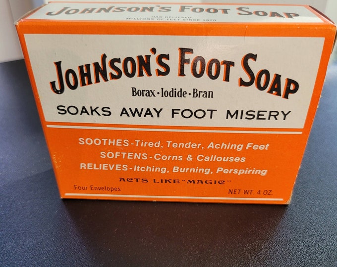 Vintage Box of Johnson's Foot Soap - Etsy