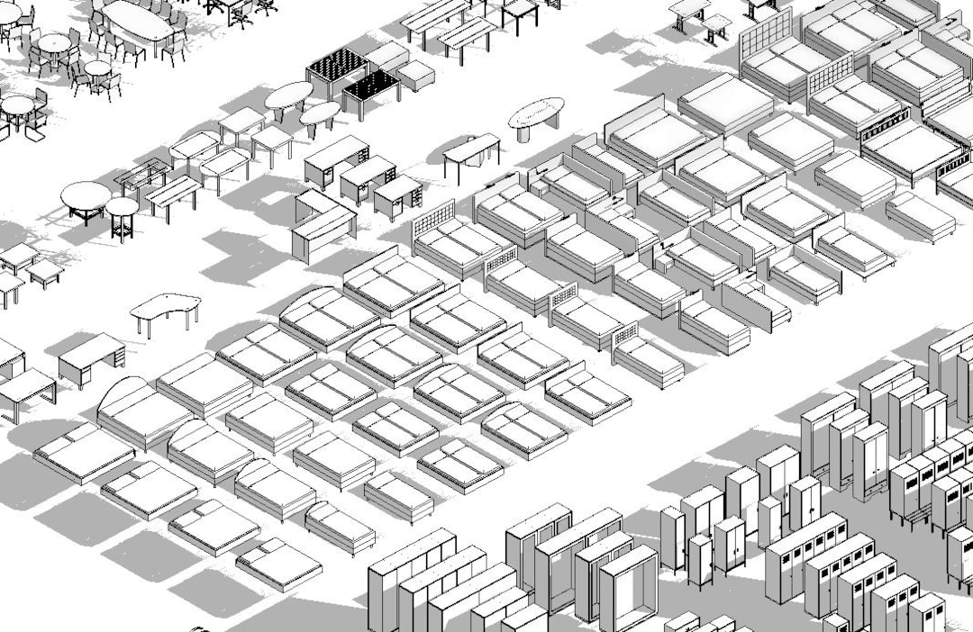 450 Revit Furniture Models, BIM Interior Design Pack (instant Download ...