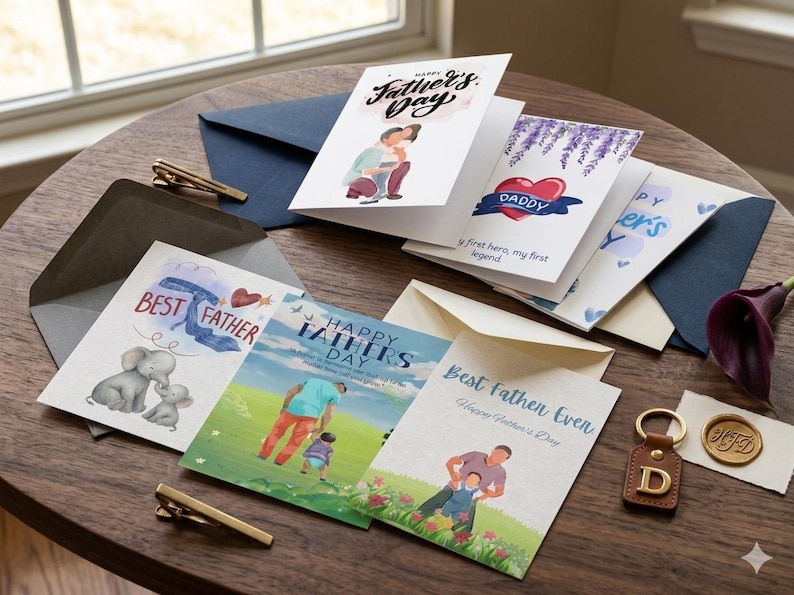 Father's Day Card Bundle, Dad Ever Greeting Cards, 7 Designs (digital ...