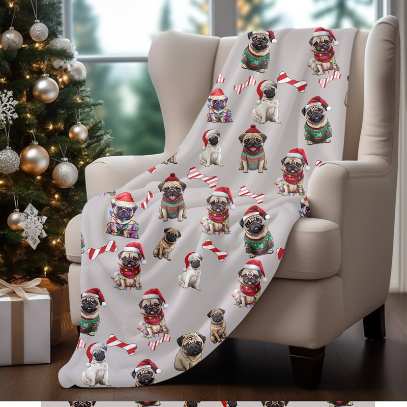 Pug Christmas - Etsy