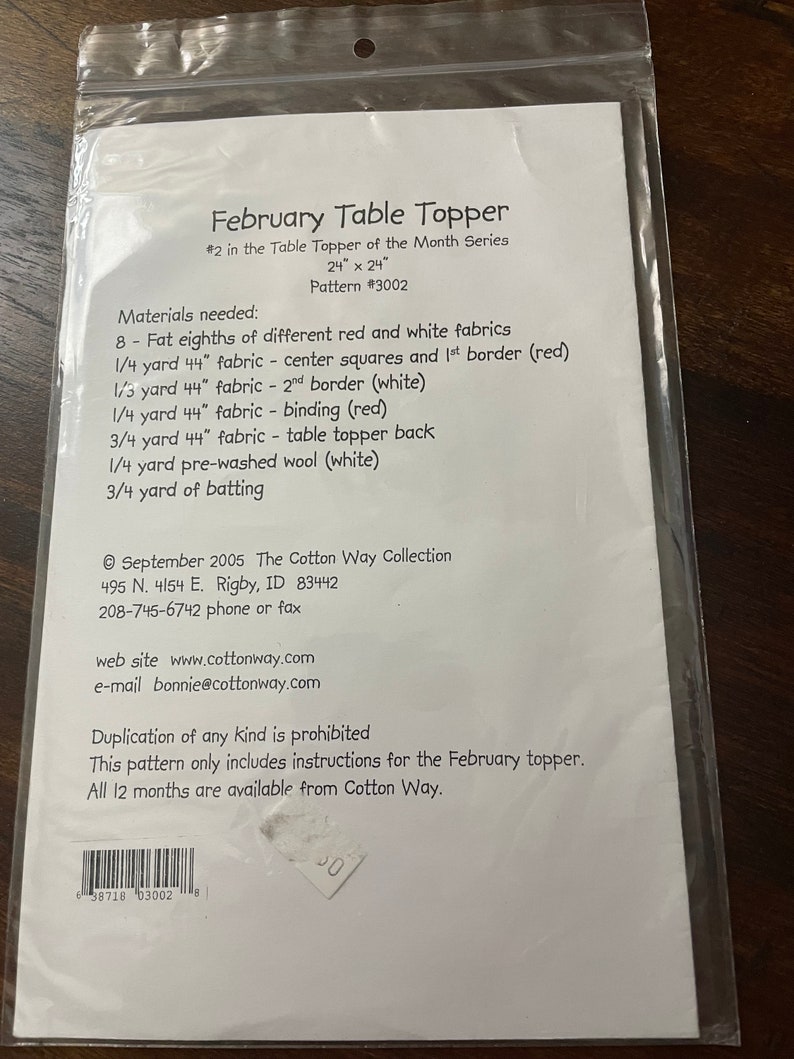 February Table Topper of the Month - Etsy