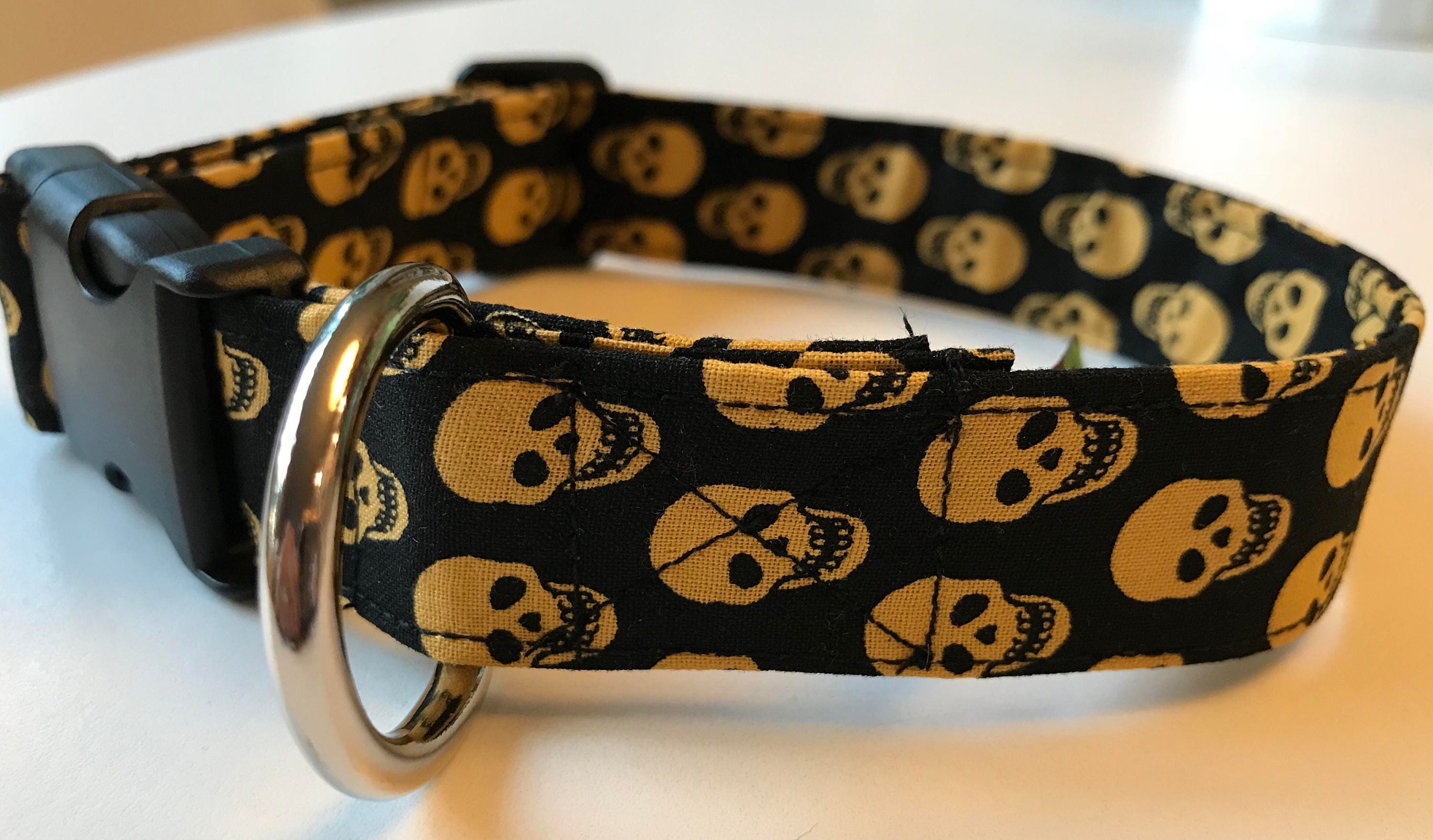 Black and Gold Skeleton Collar - Etsy