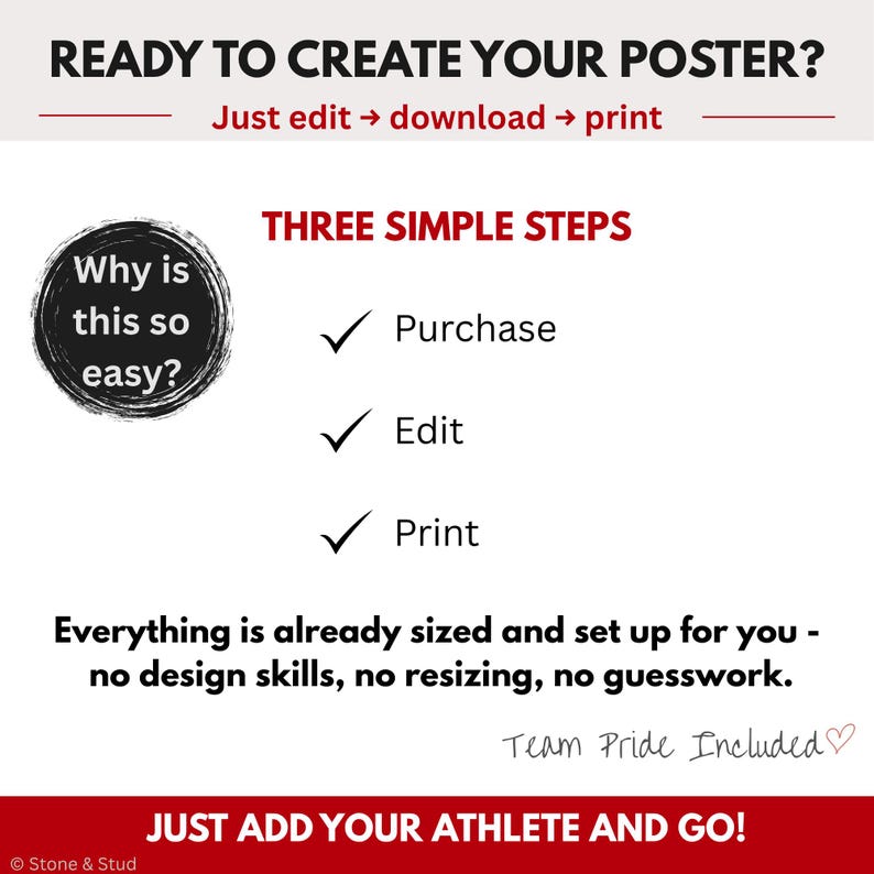 Sports Photo Collage Template | Senior Night Poster Any Sport | Athlete ...