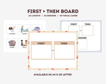 Printable First Then Visual Board - Etsy