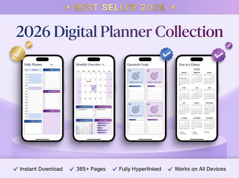 ADHD Digital Planner for Goodnotes | Undated Focus Template (digital ...