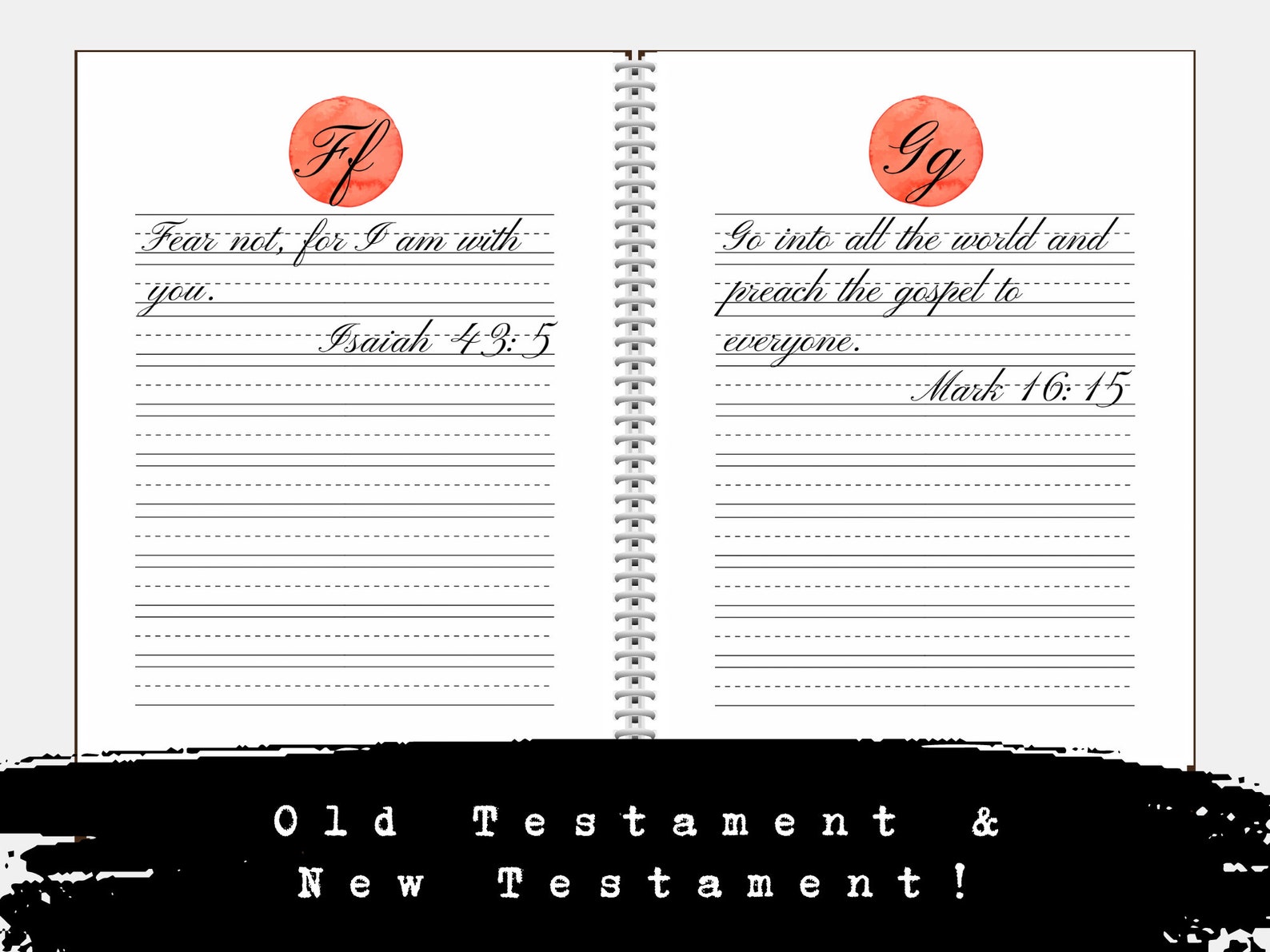 Alphabet Bible Verse COPYWORK, Cursive Scripture Printable, Cursive ...