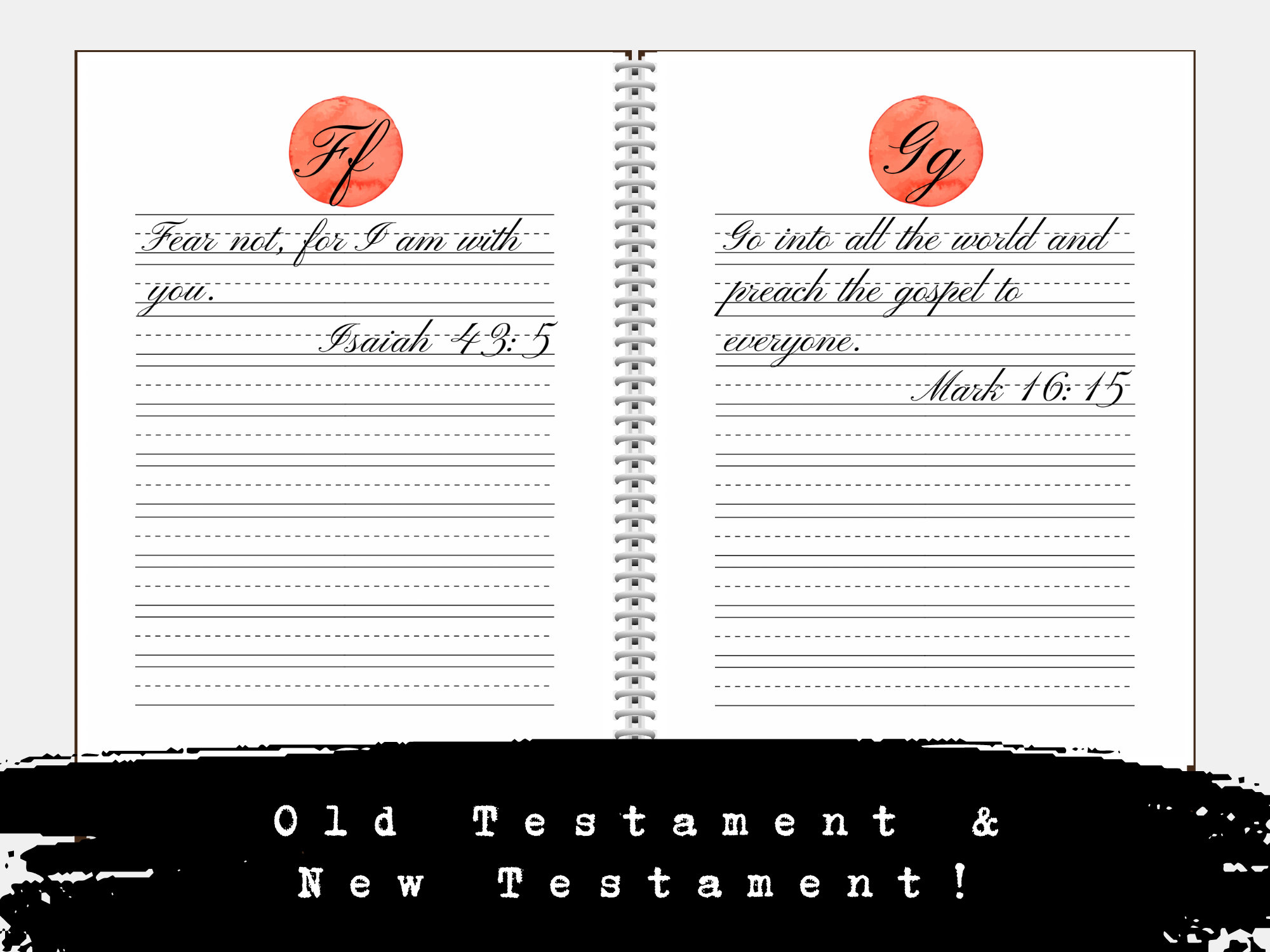 Alphabet Bible Verse COPYWORK, Cursive Scripture Printable, Cursive ...