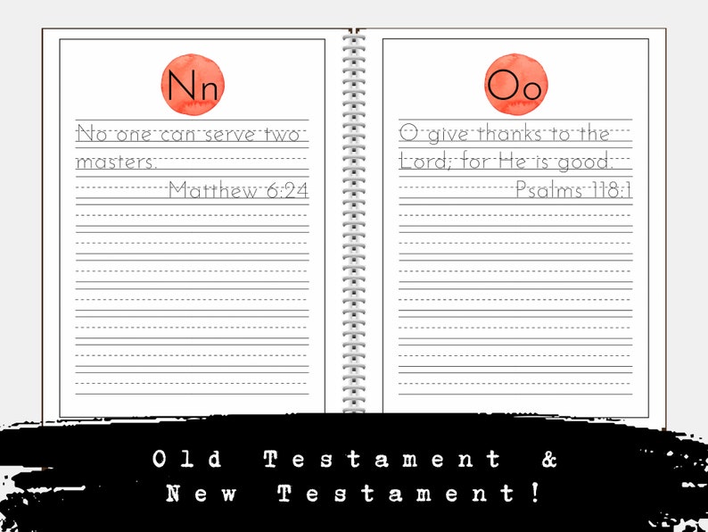 ABC Bible Verse COPYWORK, Handwriting Practice, Homeschool Printables ...