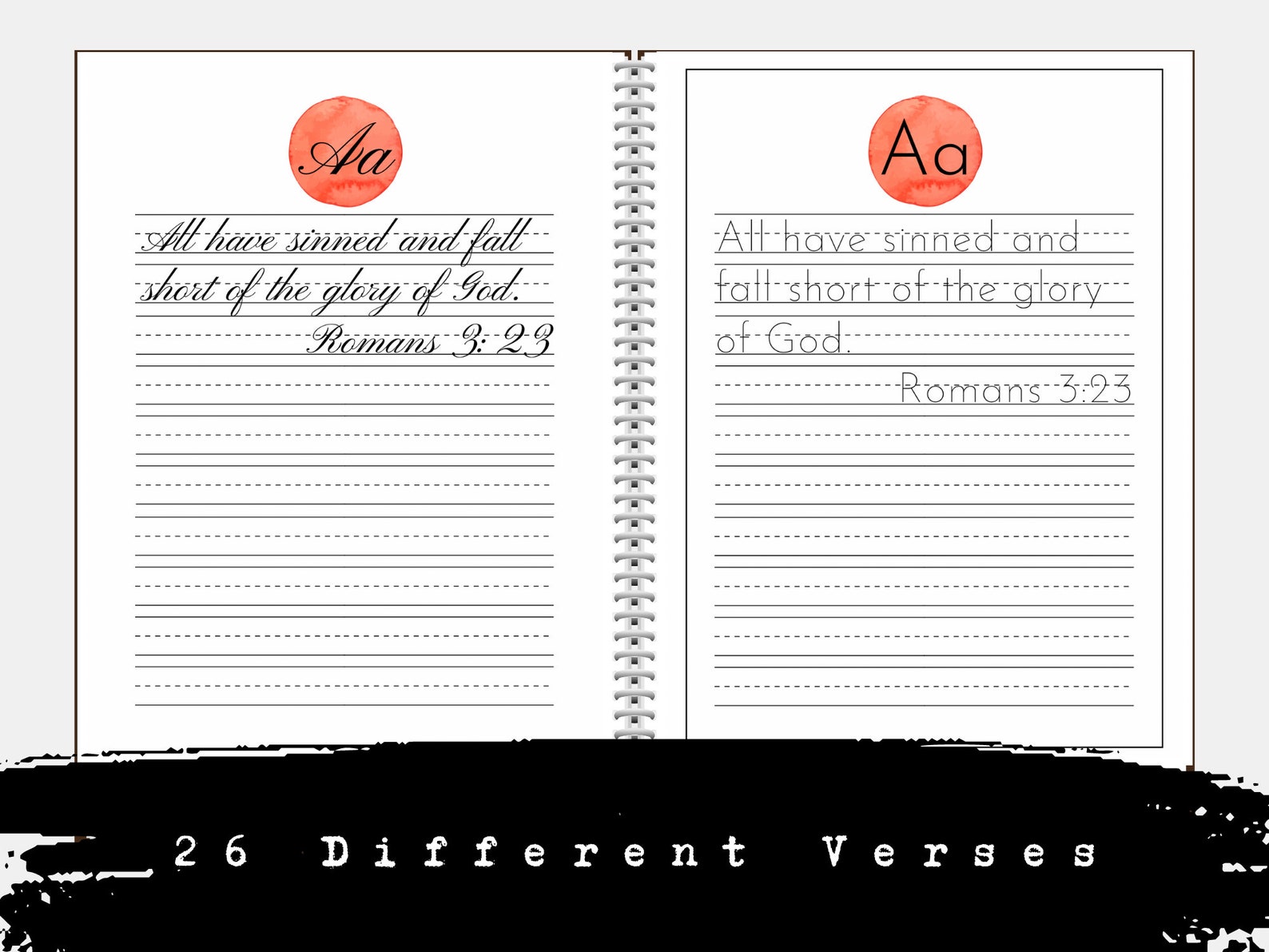 Bible Verse COPYWORK BUNDLE, Print Copywork, Cursive Copywork ...