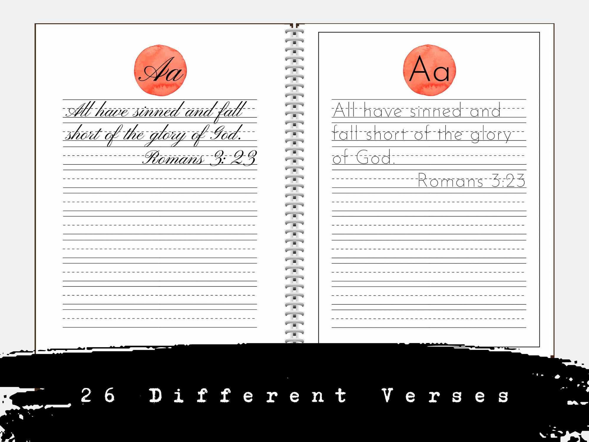 Bible Verse COPYWORK BUNDLE, Print Copywork, Cursive Copywork ...
