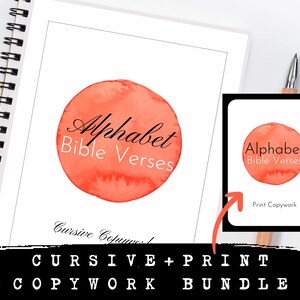 Bible Verse COPYWORK BUNDLE, Print Copywork, Cursive Copywork ...
