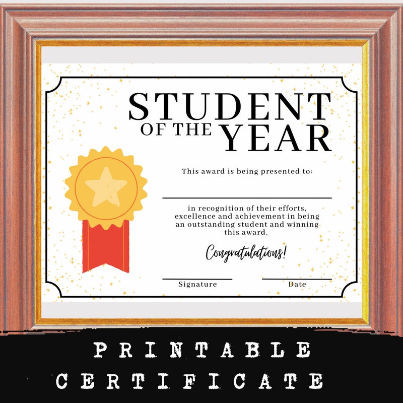 Award Certificate - Etsy