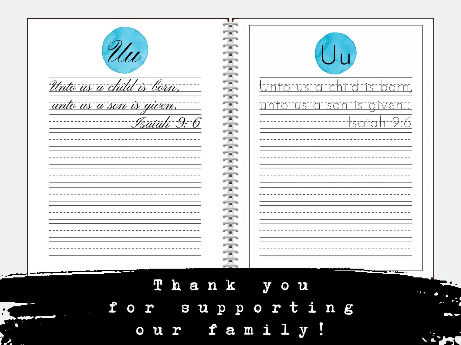 Bible Verse COPYWORK BUNDLE, Print Copywork, Cursive Copywork ...