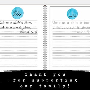 Bible Verse COPYWORK BUNDLE, Print Copywork, Cursive Copywork ...