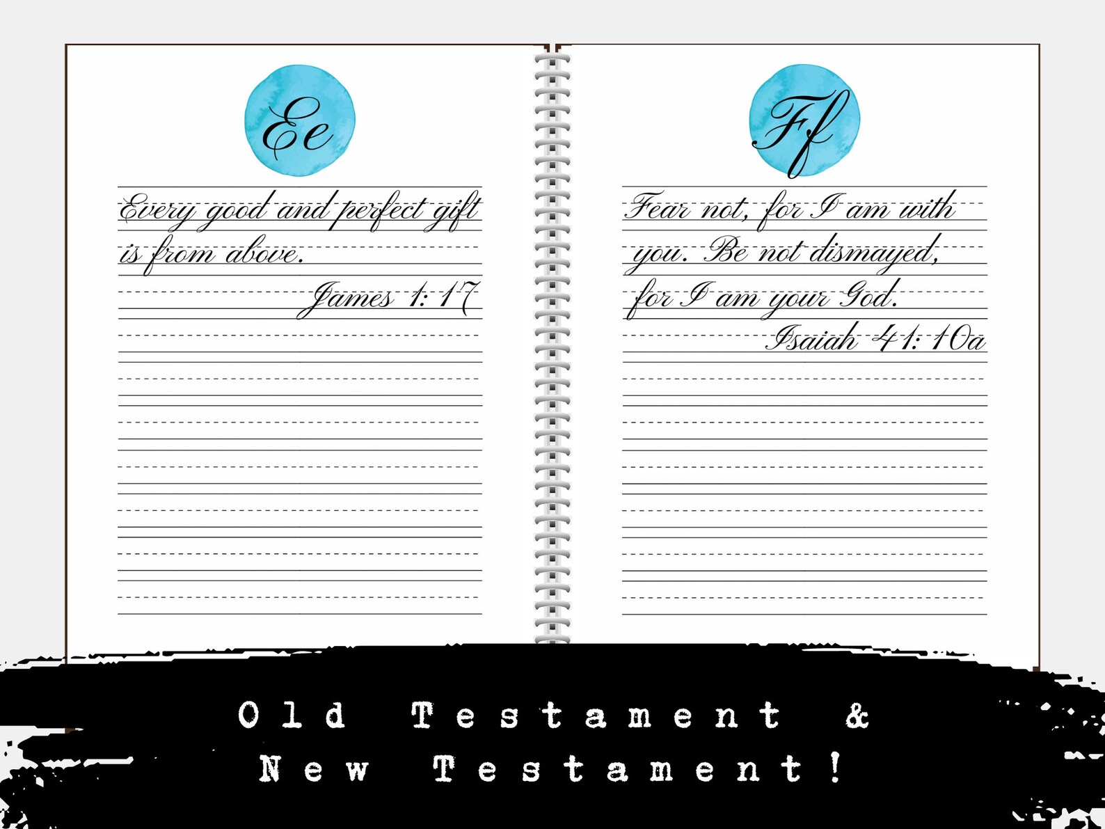 Alphabet Bible Verse COPYWORK, Cursive Copywork Printable, Cursive ...