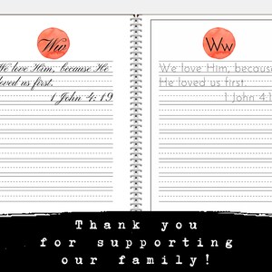 Bible Verse COPYWORK BUNDLE, Print Copywork, Cursive Copywork ...
