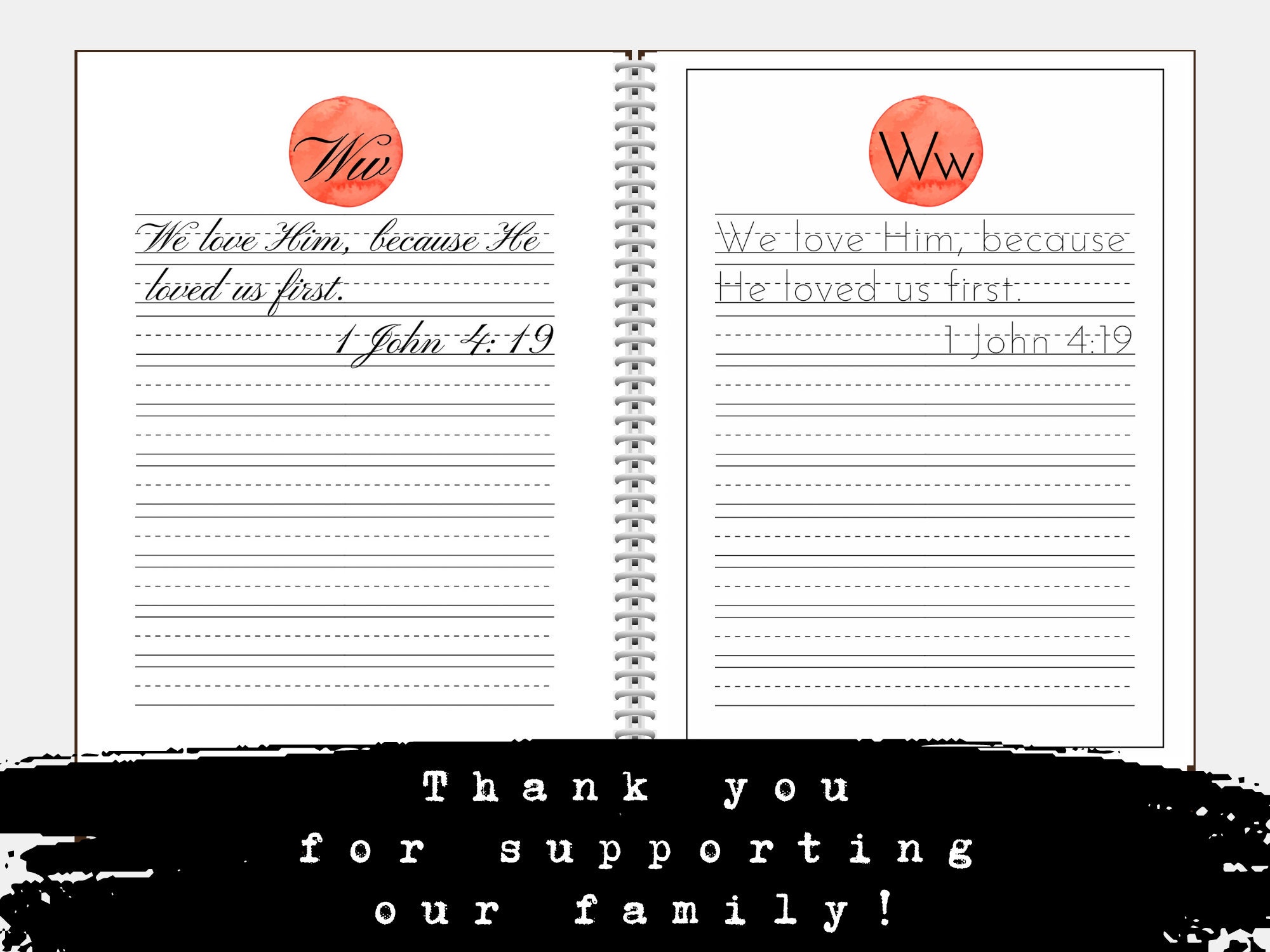 Bible Verse COPYWORK BUNDLE, Print Copywork, Cursive Copywork ...