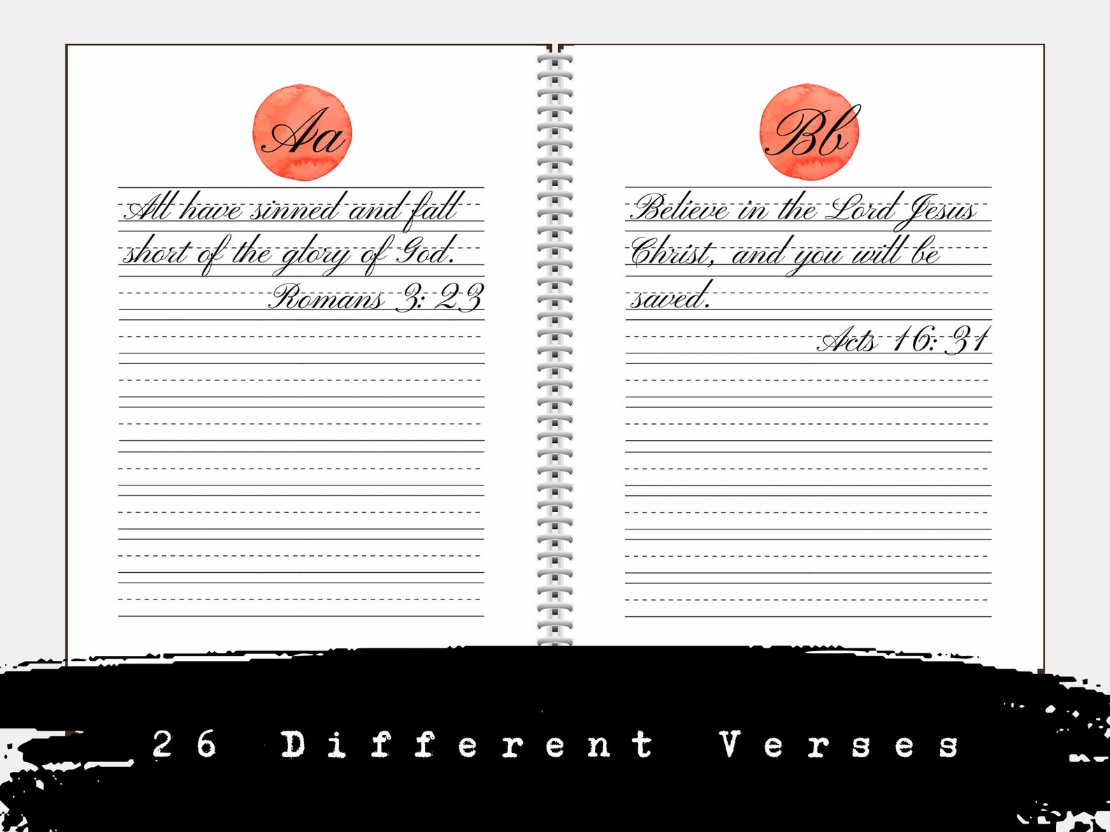 Alphabet Bible Verse COPYWORK, Cursive Scripture Printable, Cursive ...