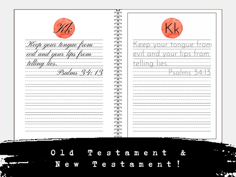 Bible Verse COPYWORK BUNDLE, Print Copywork, Cursive Copywork ...