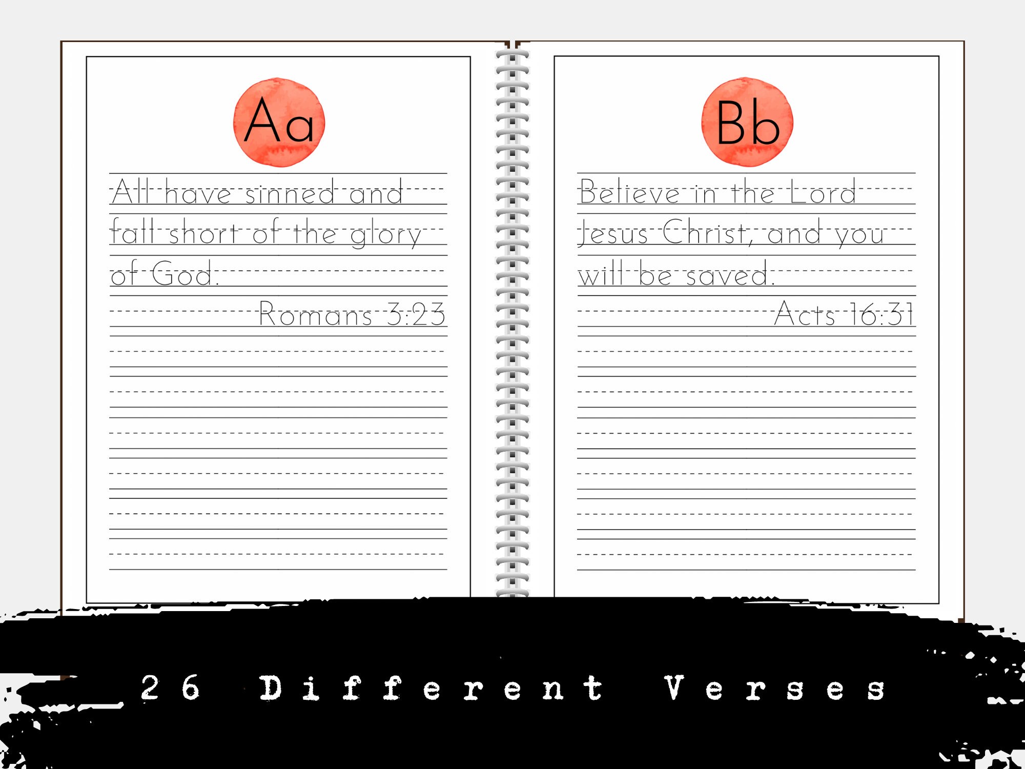 ABC Bible Verse COPYWORK, Handwriting Practice, Homeschool Printables ...