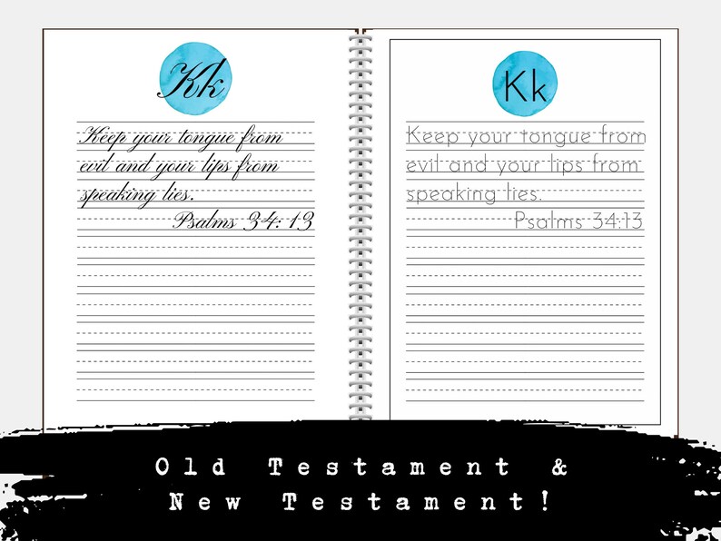 Bible Verse COPYWORK BUNDLE, Print Copywork, Cursive Copywork ...