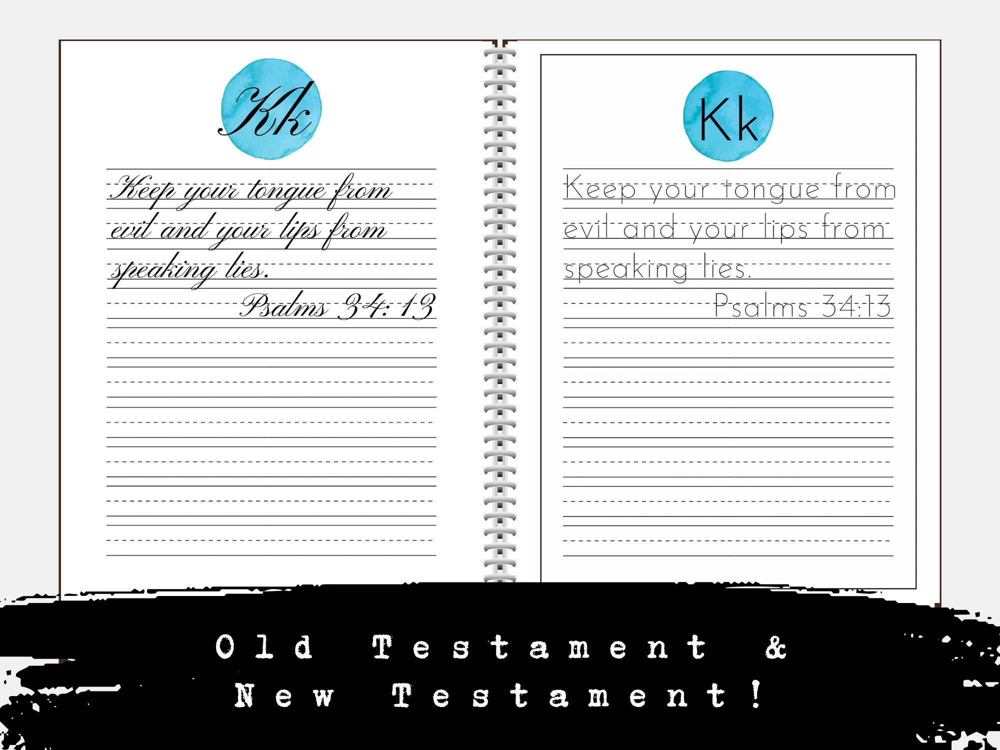 Bible Verse COPYWORK BUNDLE, Print Copywork, Cursive Copywork ...