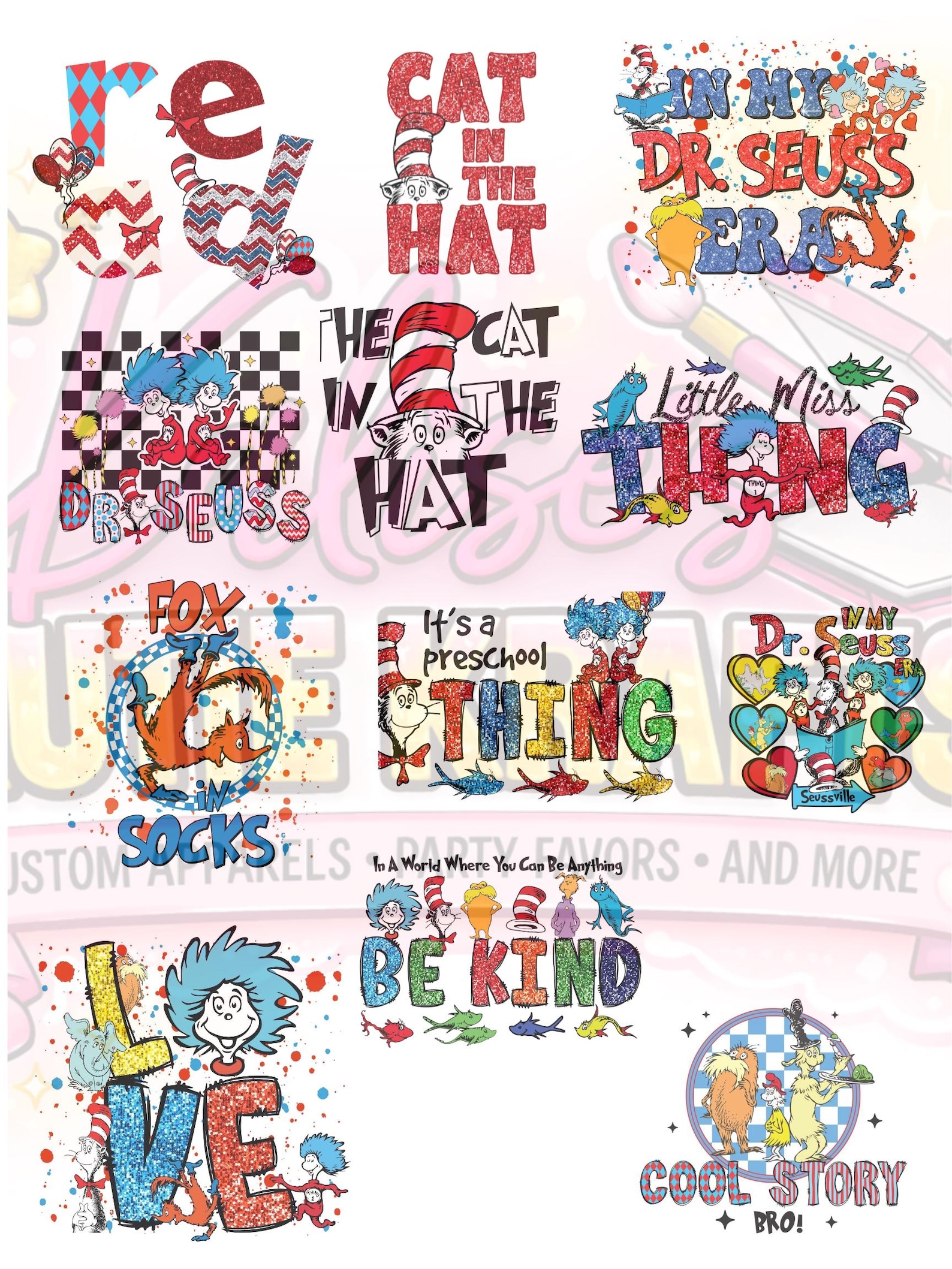Dr. Seuss Week Shirt Design | Canva Editable | Read Across America Week ...