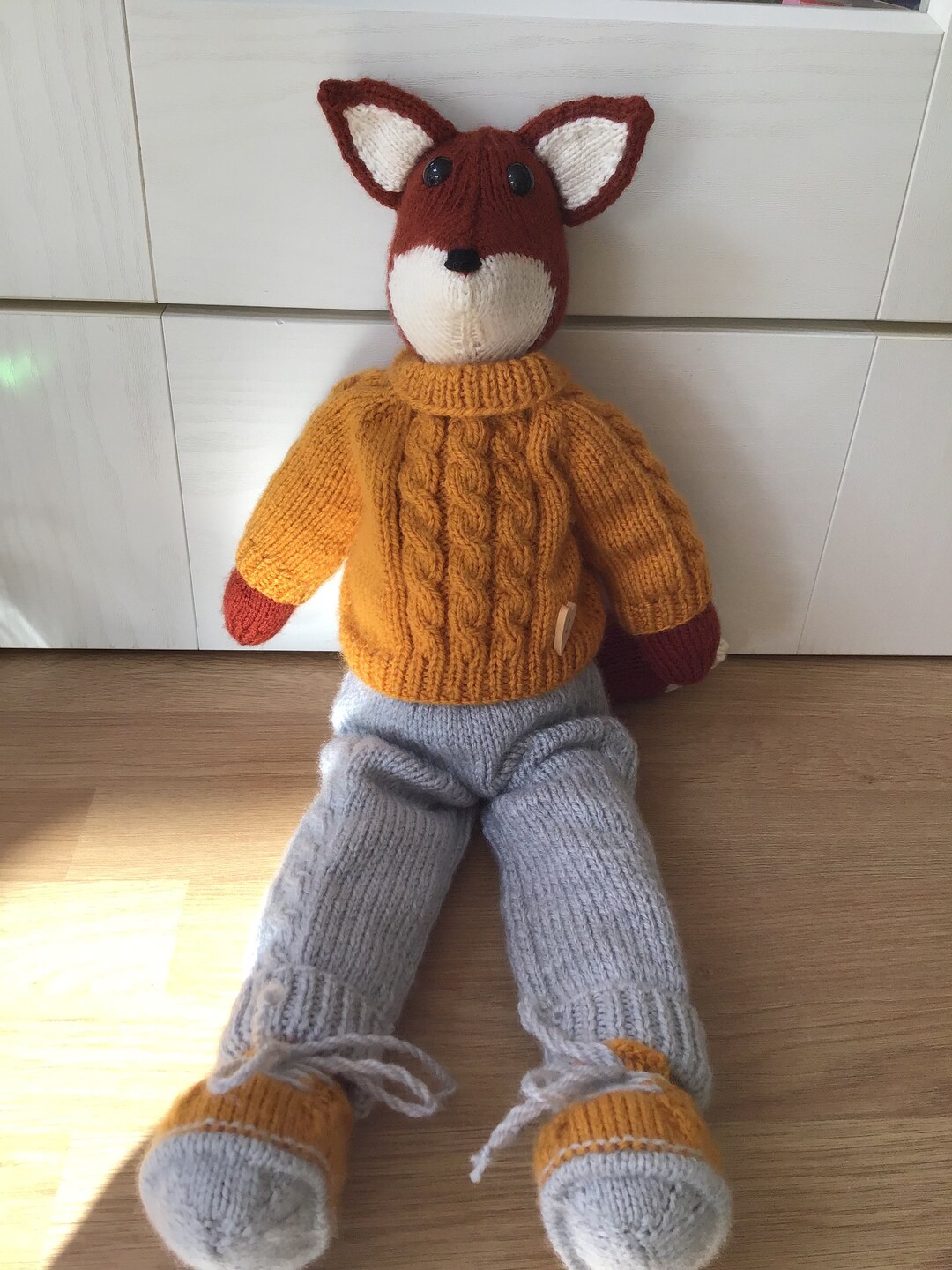 Knitted Boy Fox - Etsy