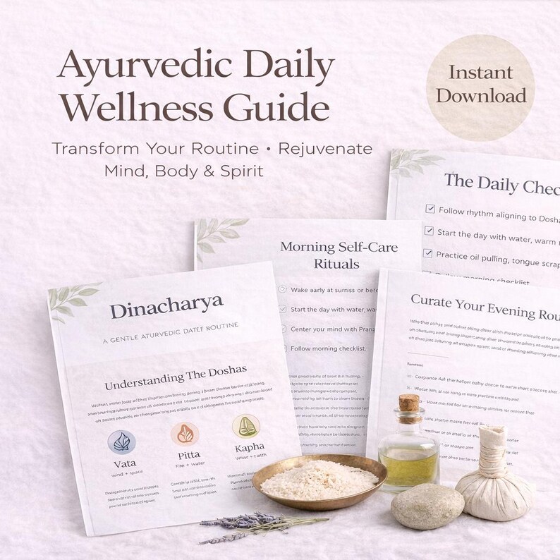 Ayurvedic Dinacharya Daily Routine Guide | Gentle Rituals (PDF Download ...