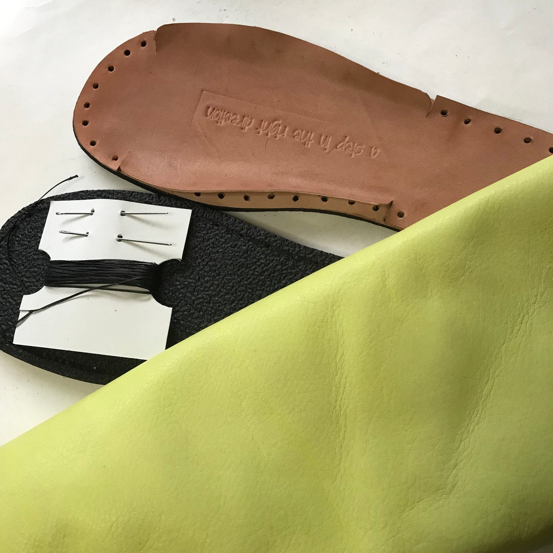 Light Chartreuse Slip-on Sandal-making Kit - Etsy