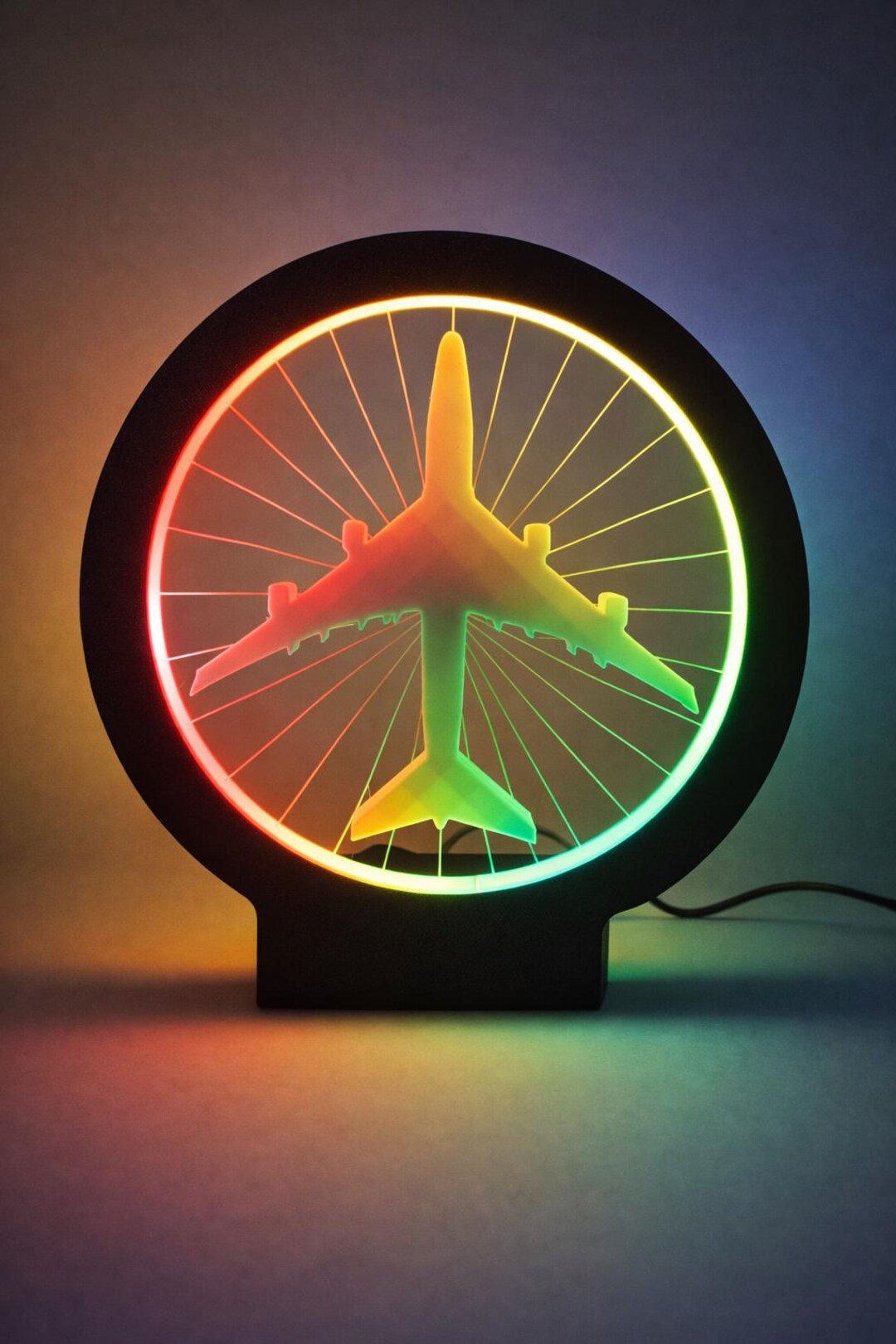 Boeing 747 RGB Lamp | Aircraft Night Light | Aviation Desk Decor ...