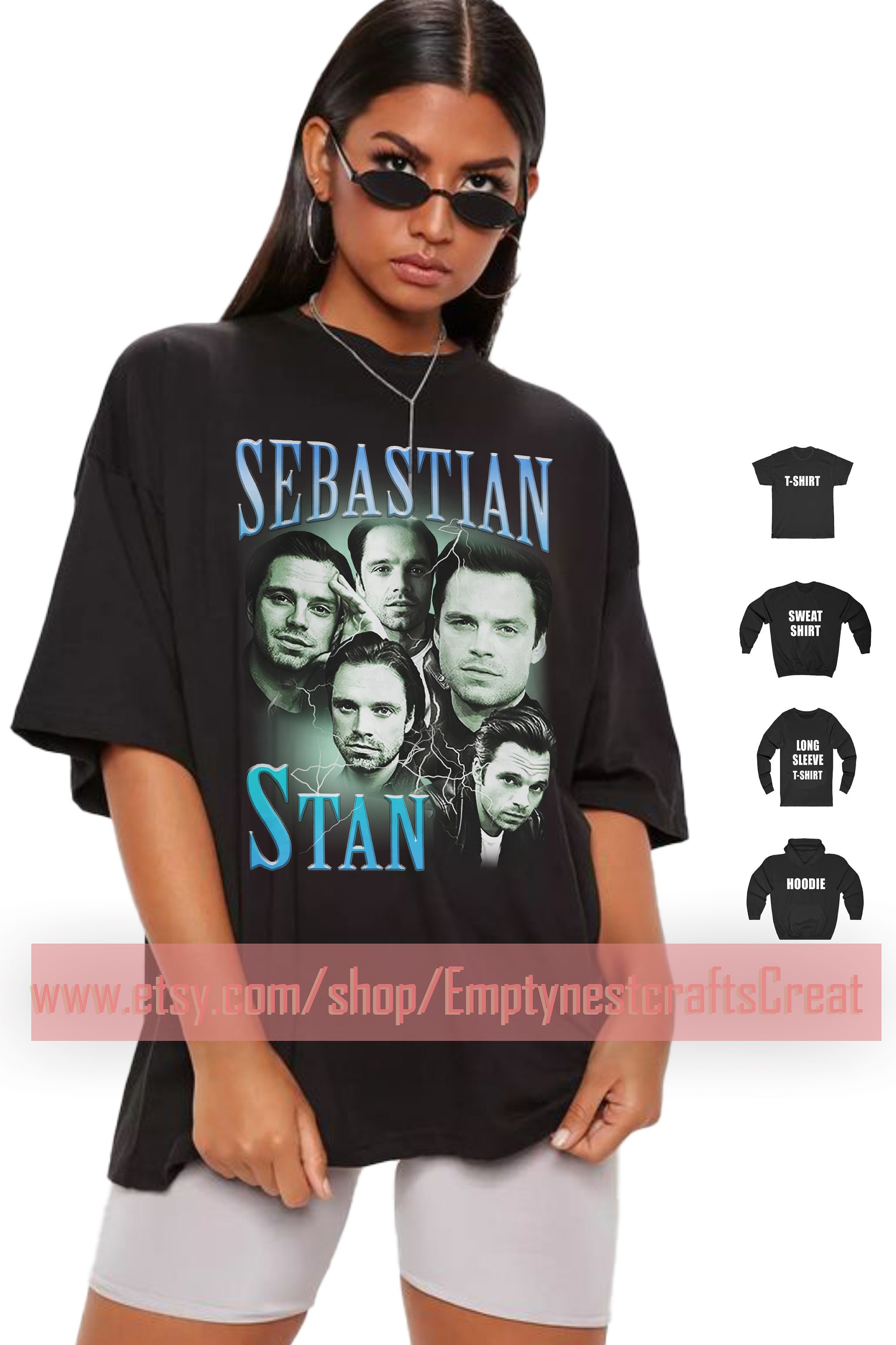 Sebastian Stan Shirt, Sebastian Stan 90s Style T-shirt