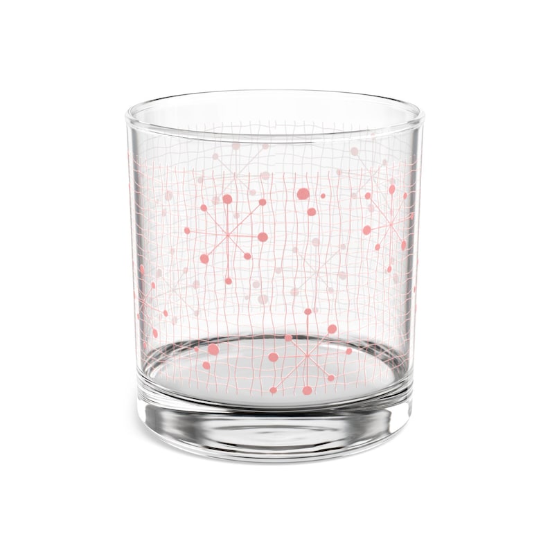 Atomic Starburst Whiskey Glass, Retro Lowball Tumbler, BPA Free ...