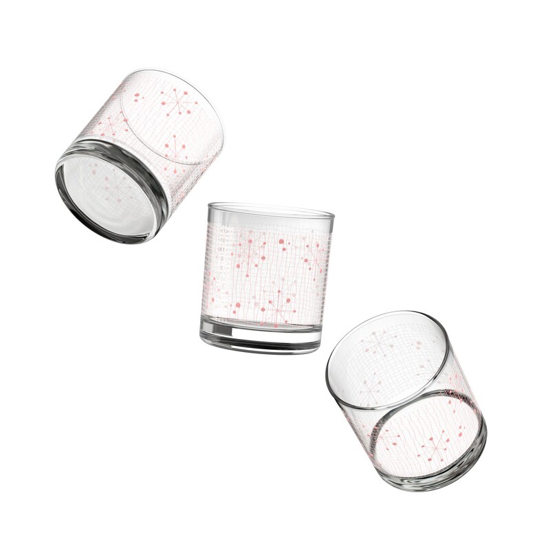 Atomic Starburst Whiskey Glass, Retro Lowball Tumbler, BPA Free ...