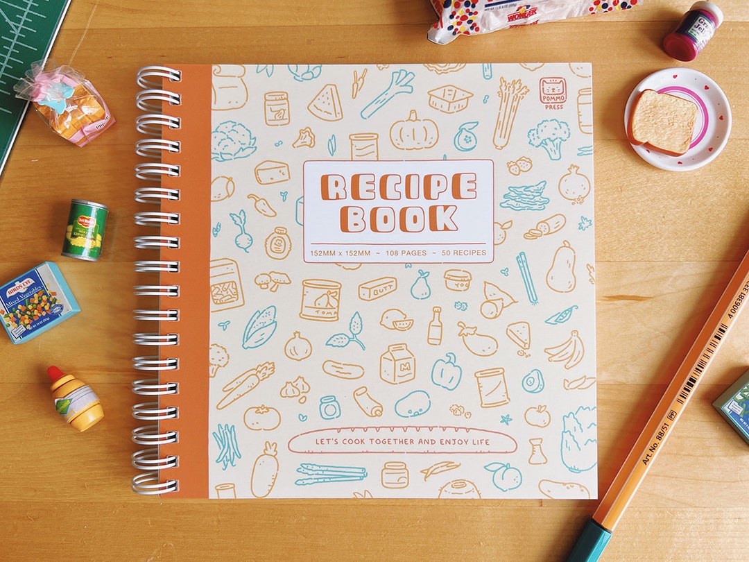 Recipe Book - A Cute, Illustrated Book to Record Your Favorite Recipes ...
