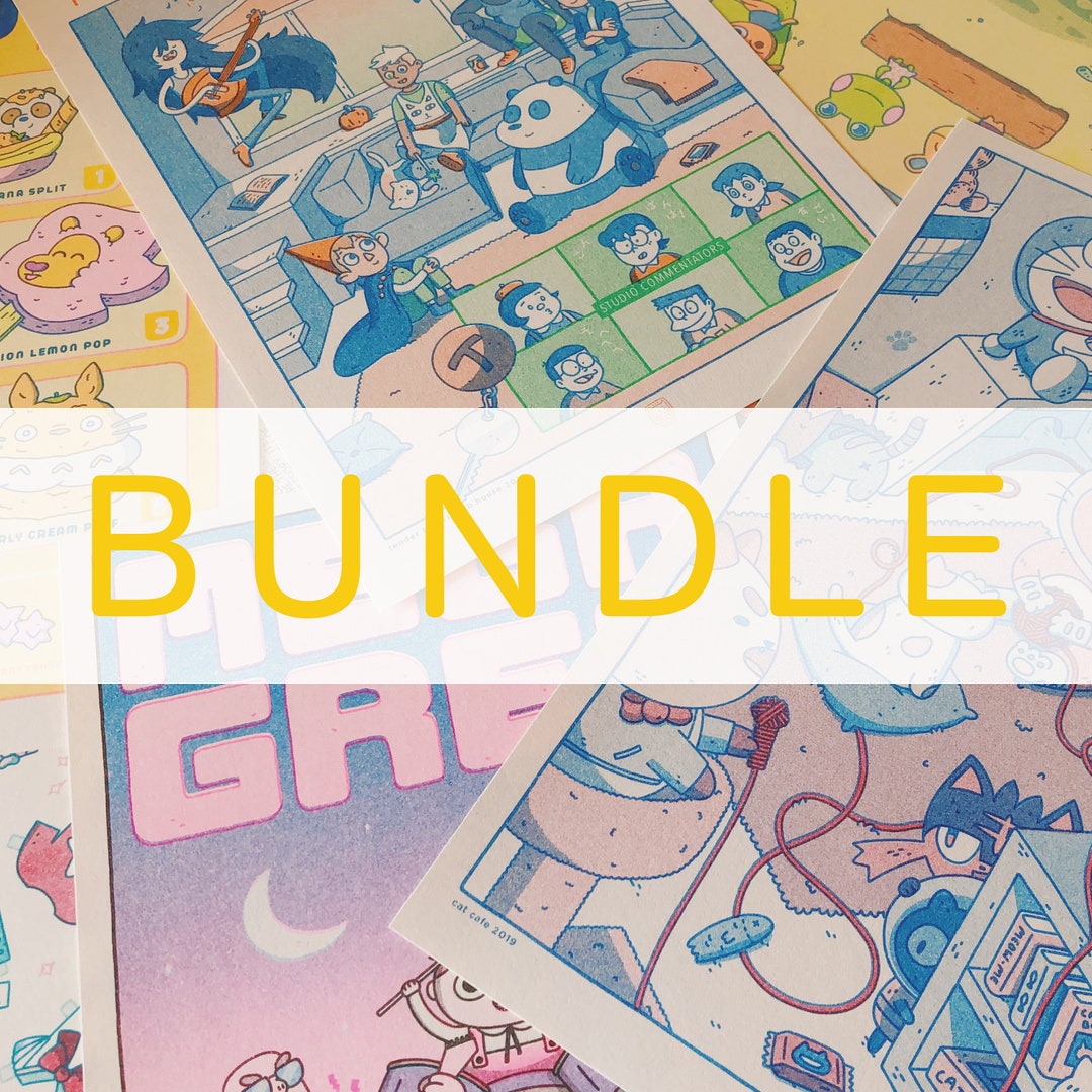 Risograph Prints - 2-PRINT BUNDLE - Etsy