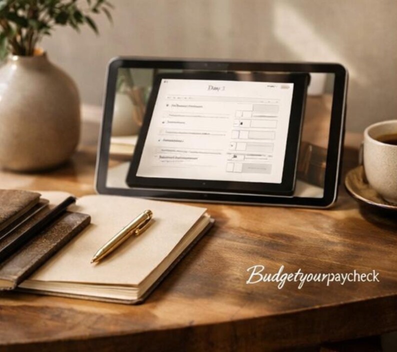 30-day Financial Reset Workbook | Interactive PDF Budget Planner ...