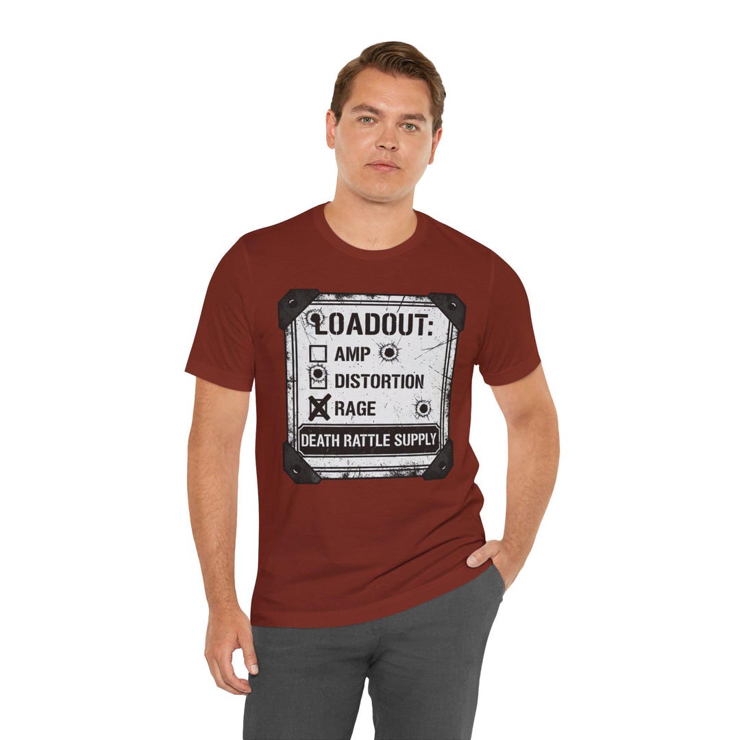 Loadout Graphic Tee - Tactical Metalhead Airlume Cotton Shirt - Etsy